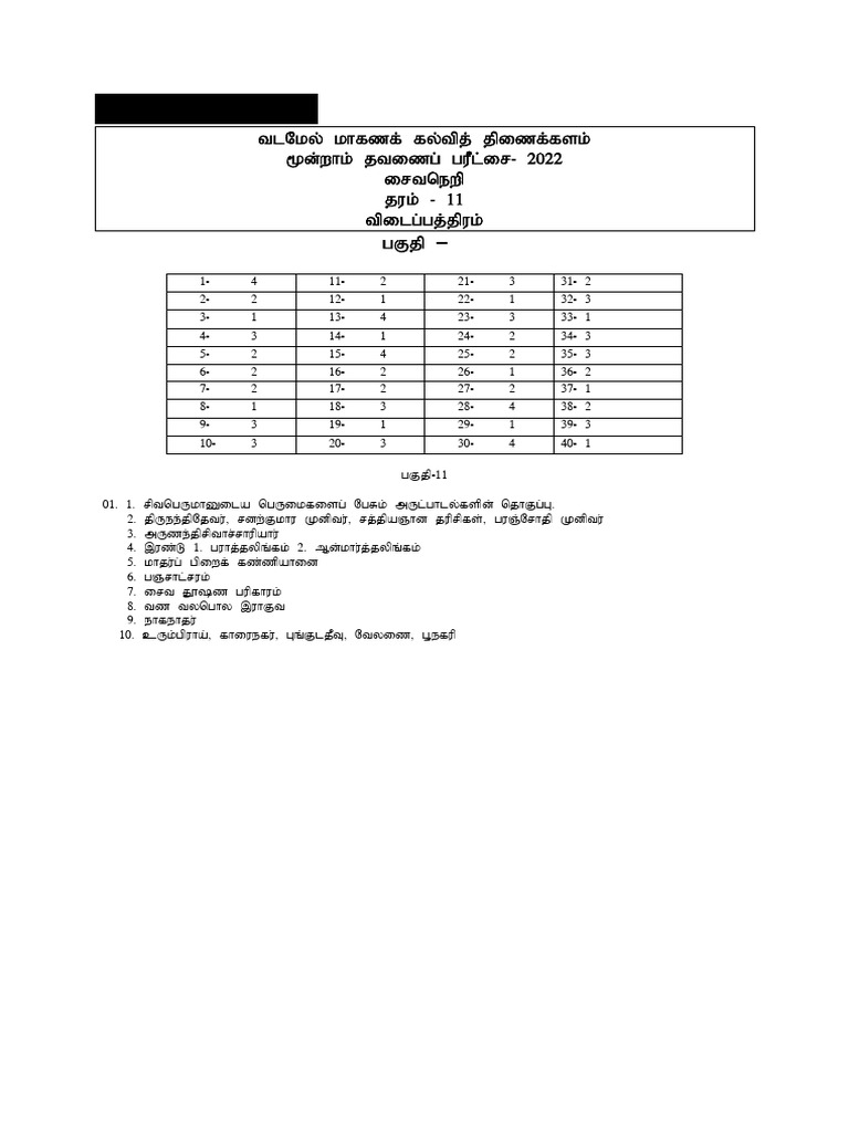 2022 Nwp Saivaneri Tamil Medium Min | PDF
