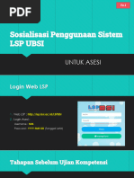 Tutorial Pengisian Sistem UKOM LSP Untuk Asesi | PDF