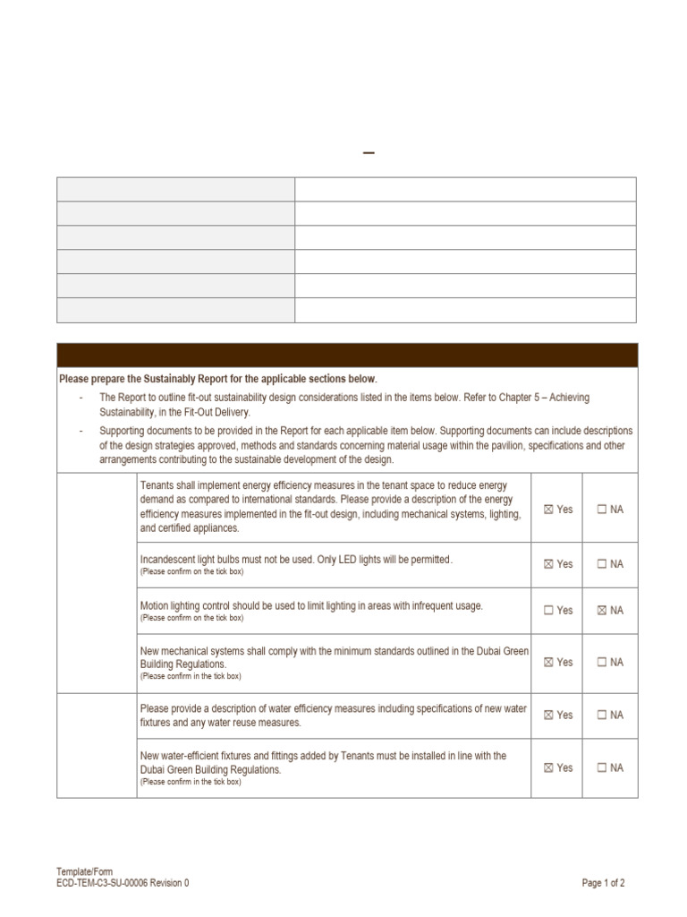 Final Design Sustainability Checklist | PDF | Lighting | Polyvinyl Chloride