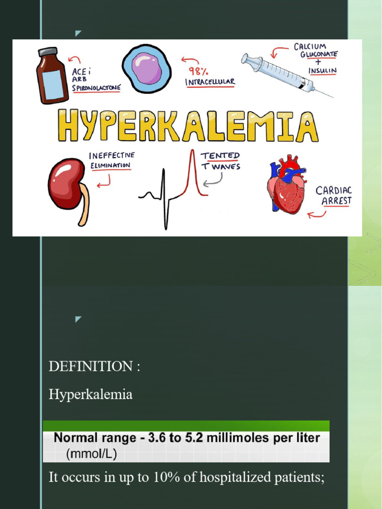 Lecture 12 - Hyperkalemia and Hypokalemia | PDF | Diseases And Disorders | Clinical Medicine