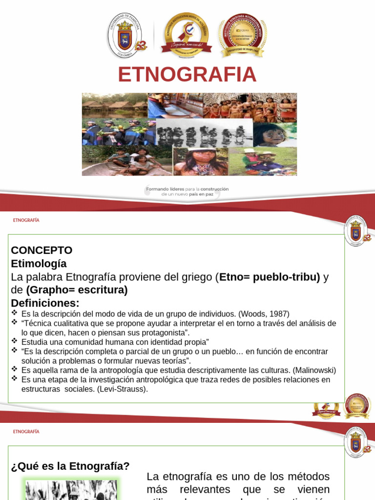 Diapositivas Etnografia | PDF | Etnografía | Antropología
