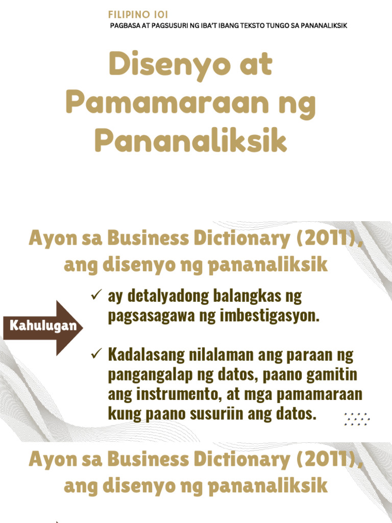 Diskusyon Sa Pamamaraan NG Pananaliksik | PDF