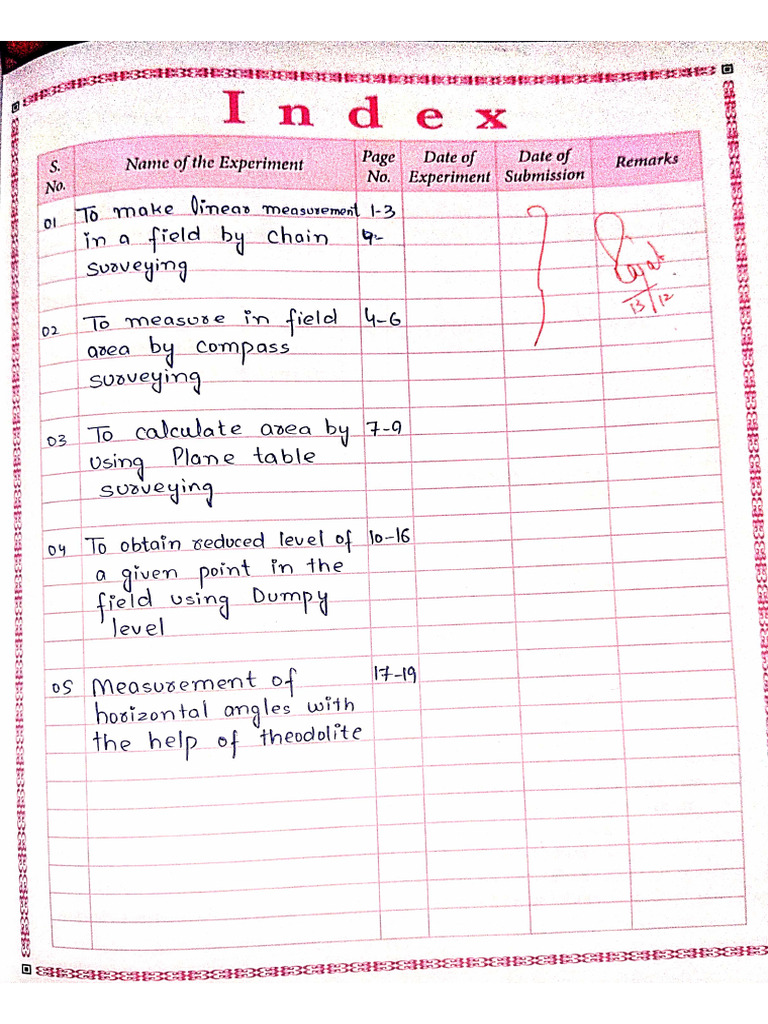 Survey Practical File Ramiz | PDF