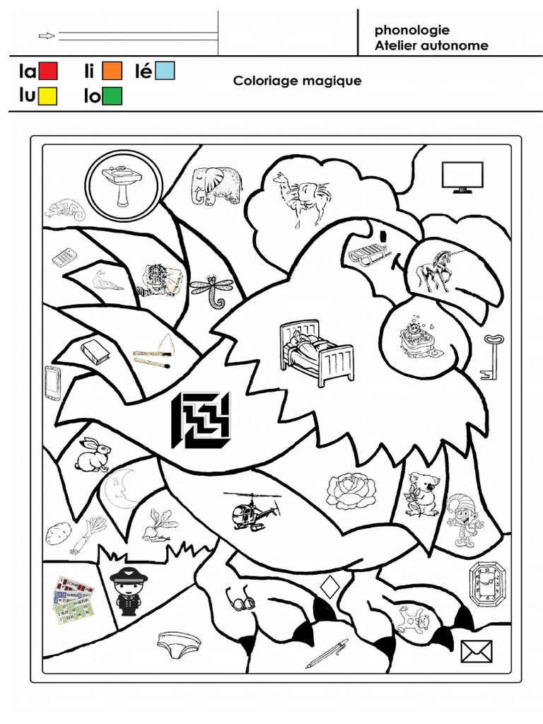 Ob 9208b1 Coloriage Magique L | PDF