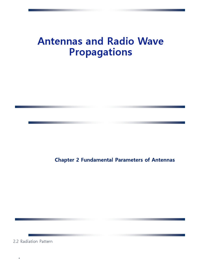Chapter 2 Antenna Parameters | PDF | Antenna (Radio) | Polarization (Waves)