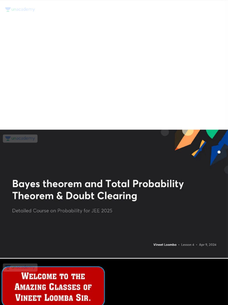 Bayes Theorem and Total Probability Theorem | PDF