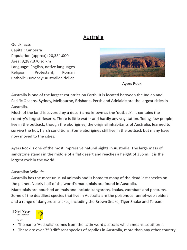 reading-comprehension-australia-reading-comprehension-exercises-writing ...