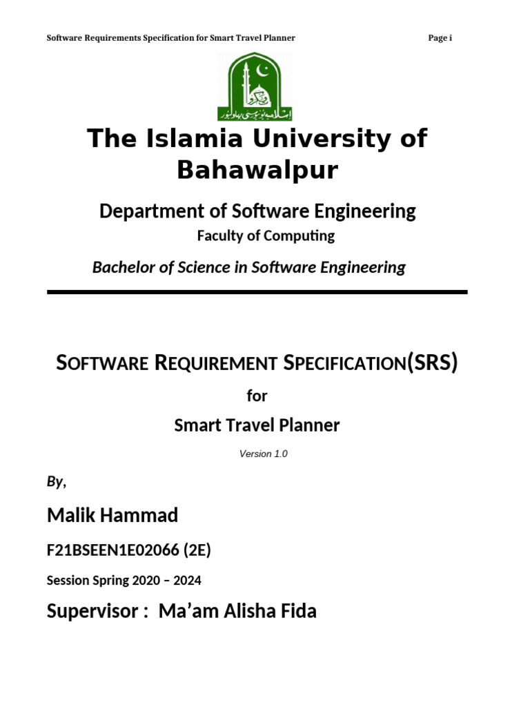 Malik Hammad Project SRS | PDF | World Wide Web | Internet & Web