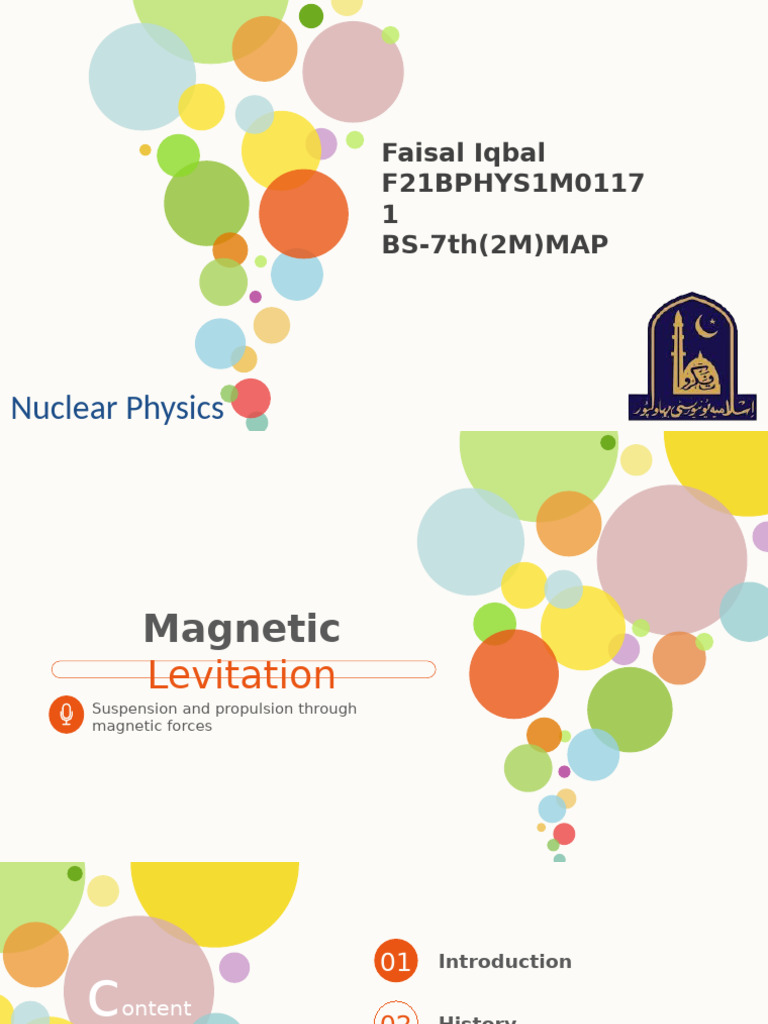 Magnetic Levitation: Principles & Applications | PDF