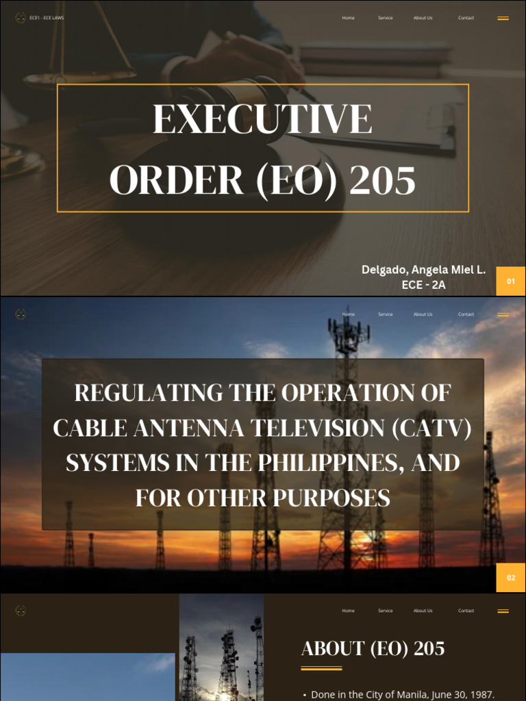 executive-order-205-and-436 | PDF | Cable Television | Broadcasting