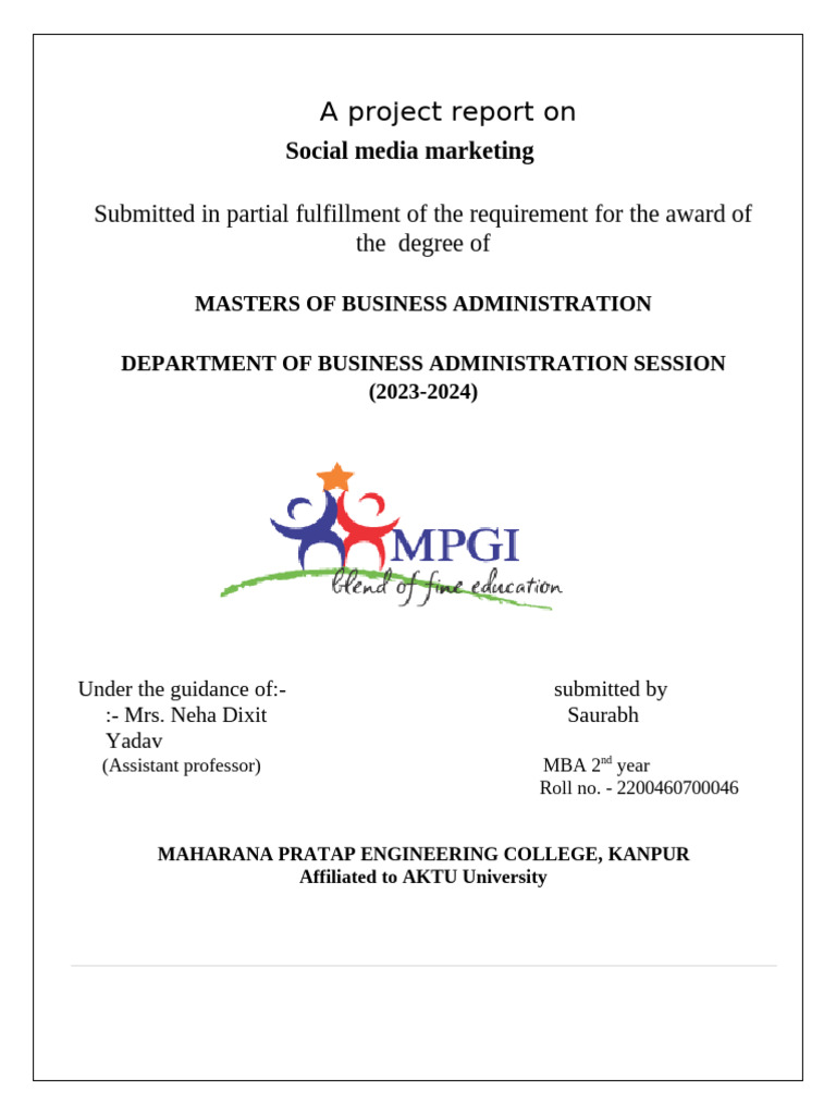 111 Social Media Summer Internship Reportdocx-1-2 | PDF | Social Media ...