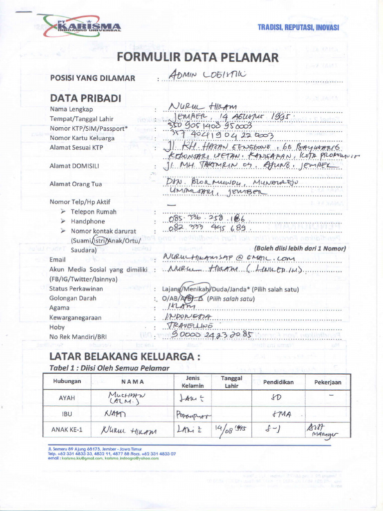 Nurul Hikam_ADM LOG | PDF