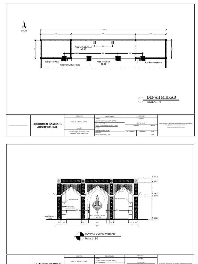 Desain Arsitektur Masjid Jami' Al-Falah | PDF