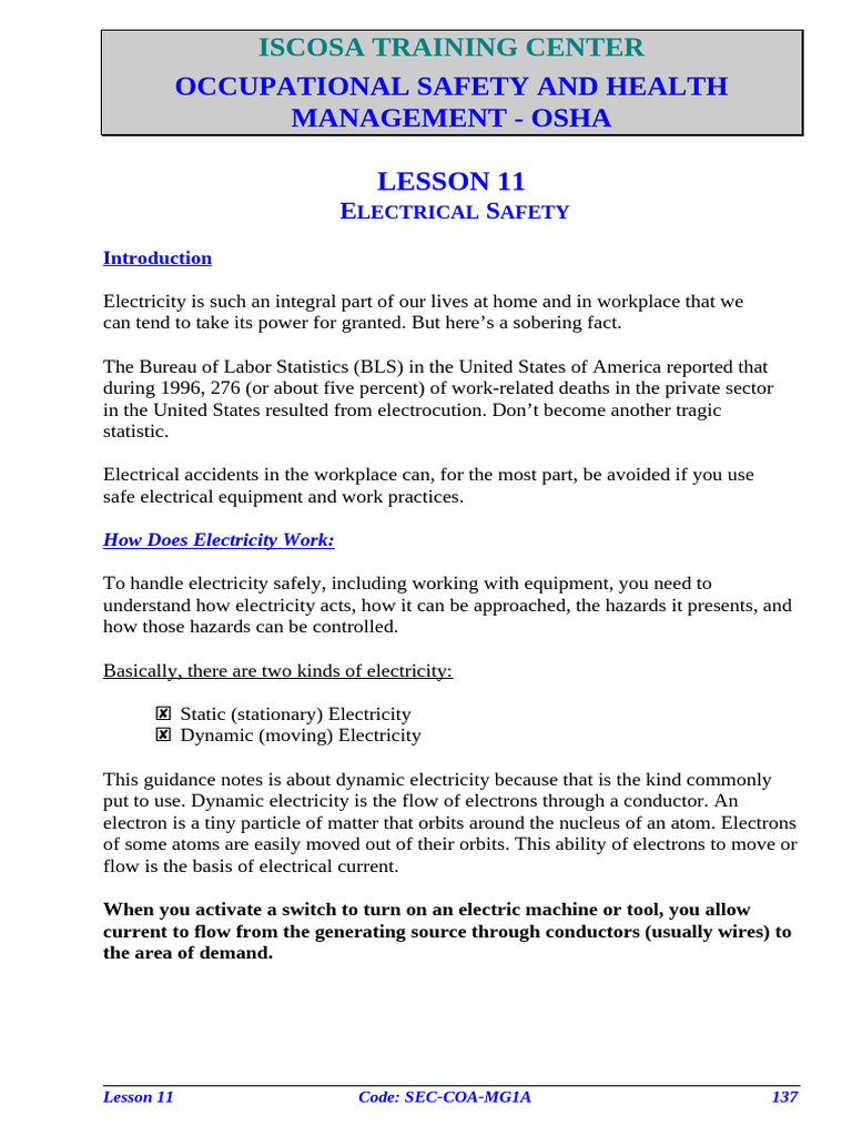 Lesson 11 | PDF | Electric Current | Electrical Resistance And Conductance