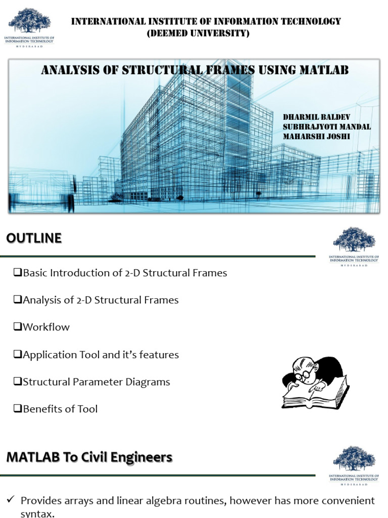 Approximate Method For Analysis of Frame Using Matlab | PDF | Matlab | Parameter (Computer ...