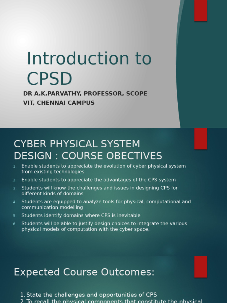CPSD Lecture I | PDF | Computer Science | Engineering