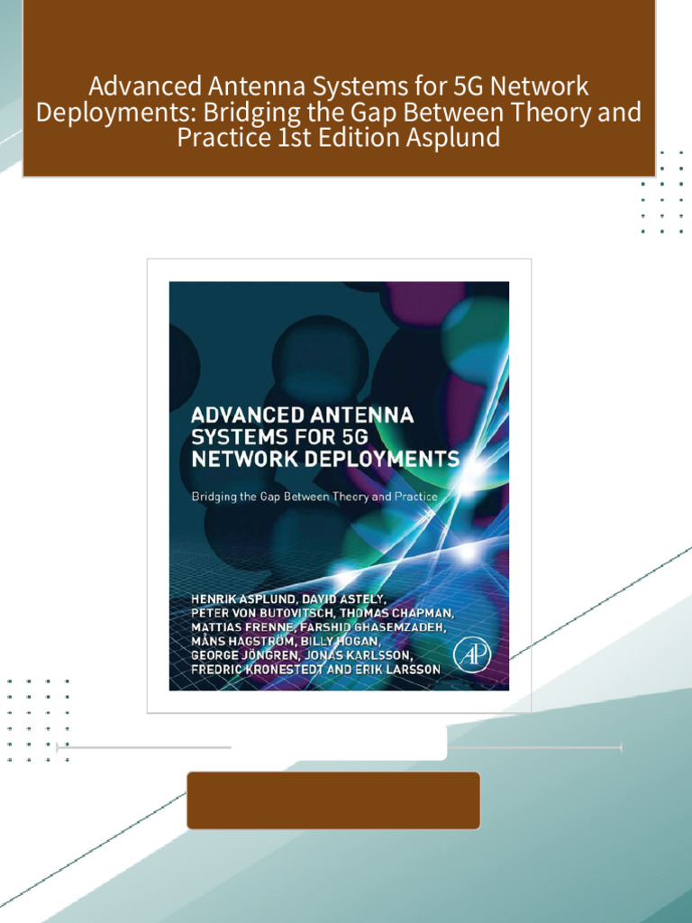 (FREE PDF Sample) Advanced Antenna Systems For 5G Network Deployments ...