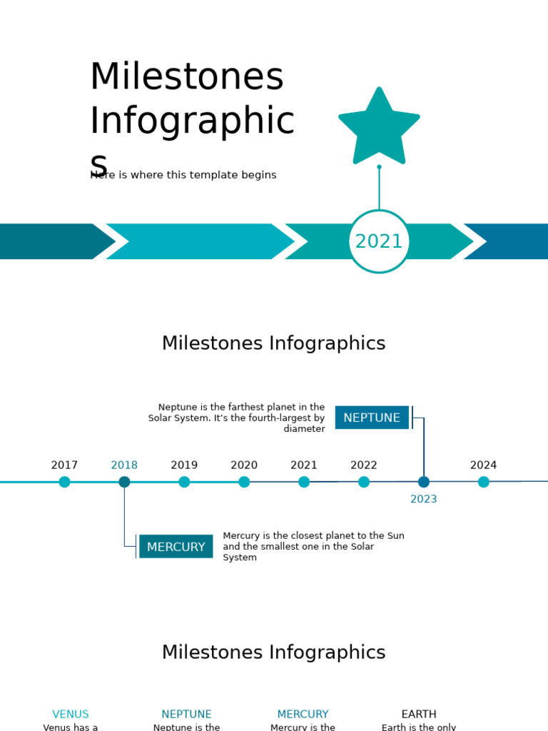 Milestones Infographics by Slidesgo | PDF | Planets | Solar System