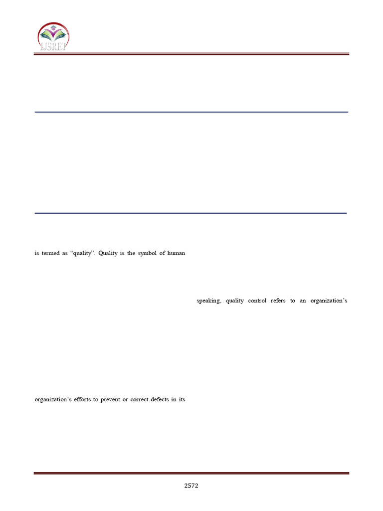 IJSRET V6 Issue4 599 | PDF | Six Sigma | Quality Assurance