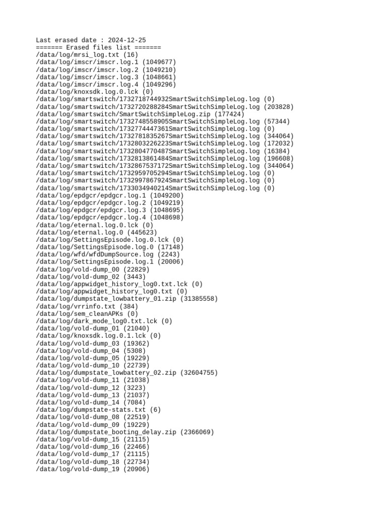 erased_log_by_sos | PDF | Zip (File Format) | Text File