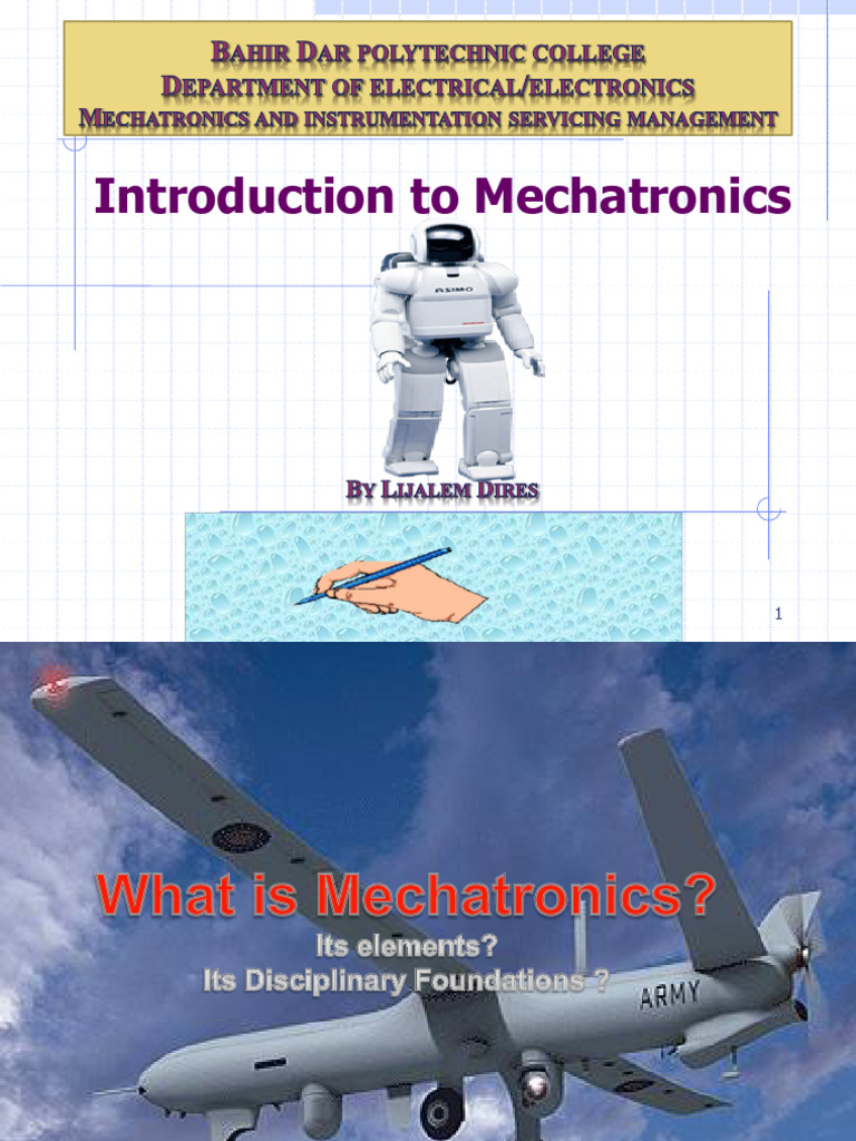 Lecture 1 Introduction To Mechatronics | PDF | Mechatronics | Machines