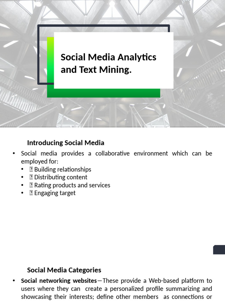 Social Media Analytics and Text Mining | PDF | Social Media | Popular ...