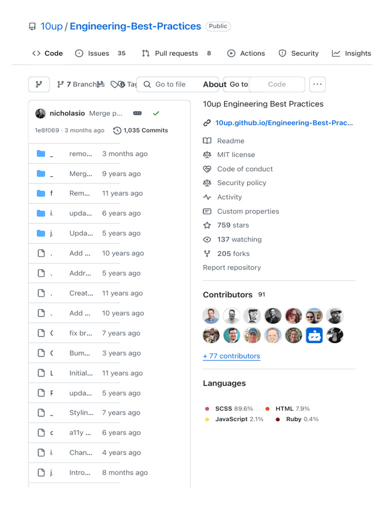 GitHub - 10up:Engineering-Best-Practices: 10up Engineering Best Practices | PDF | Free Software ...