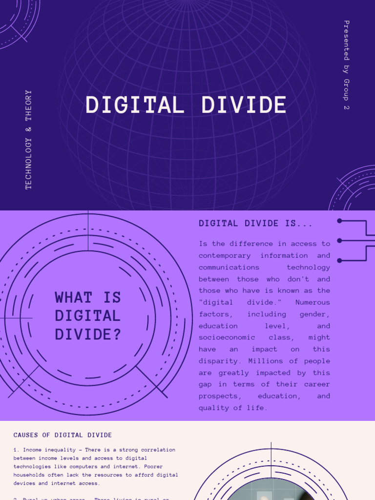 Digital Divide Presentation | PDF | Social Inequality | Discrimination & Race Relations