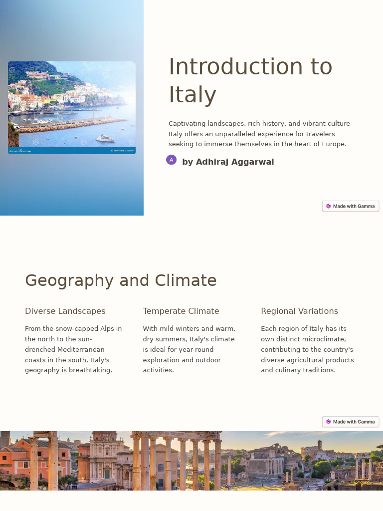 Introduction To Italy 3 | PDF | Italy | Cuisine