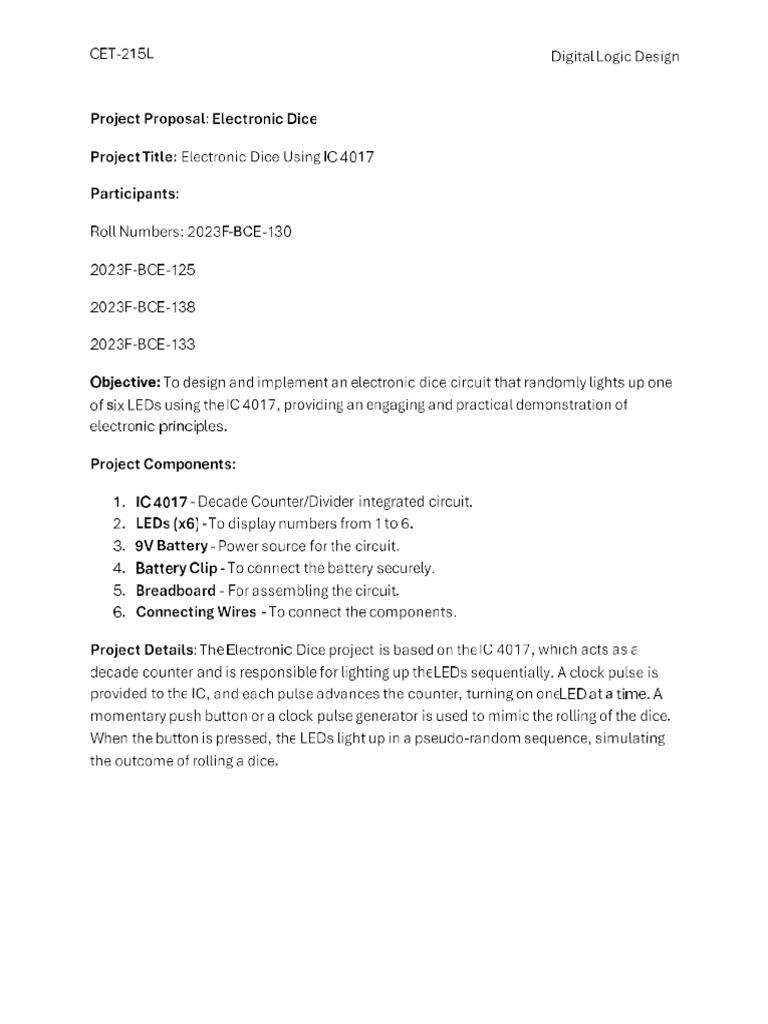 Dld Project Proposal 2 | PDF