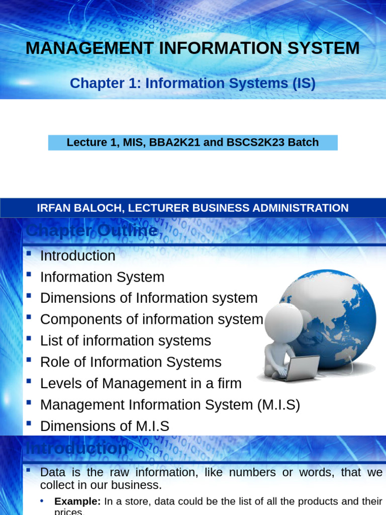 Introduction to Management Information System (MIS) | PDF | Information ...