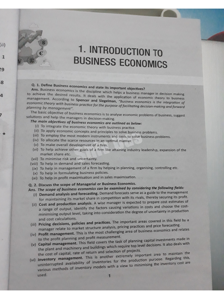 Unit-1 Business Economics | PDF