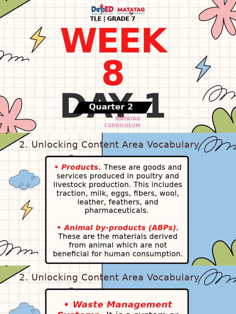 TLE-GRADE-7-WEEK-8 | PDF | Livestock | Anaerobic Digestion