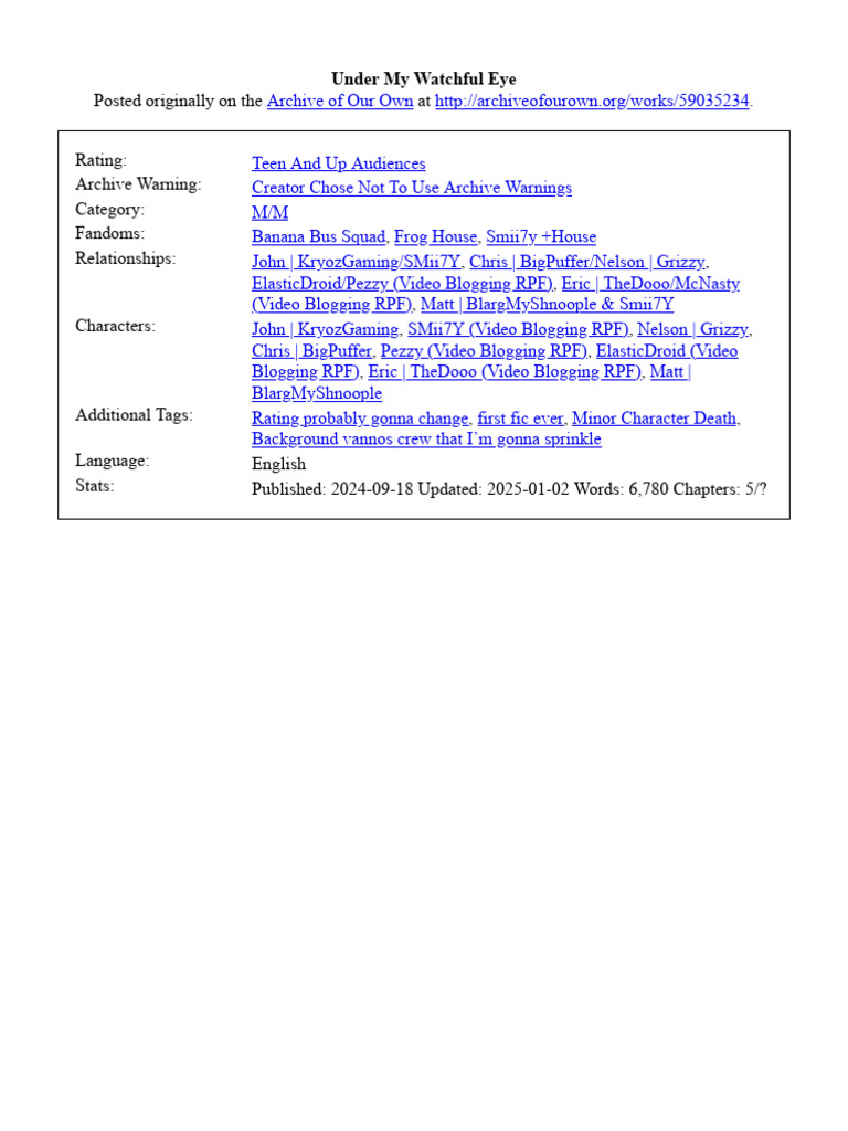 Under_My_Watchful_Eye | PDF | Wound