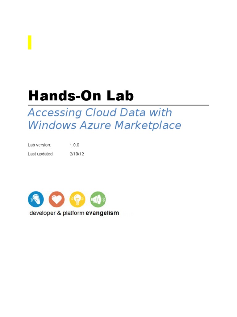 Azure Lab Example Pdf Extensible Application Markup Language Microsoft Silverlight 