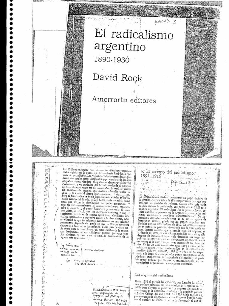 David Rock - El Radicalismo Argentino caps 3 4 y 5 | PDF