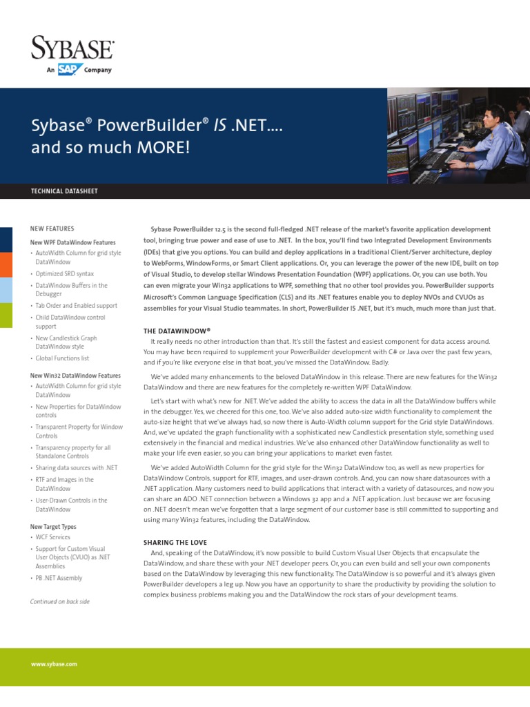 PowerBuilder 12.5 DS | PDF | Windows Presentation Foundation | Microsoft Visual Studio