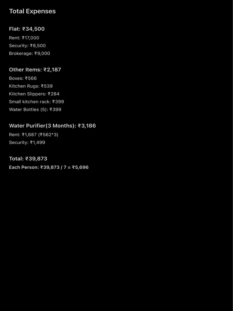 Total Expenses | PDF