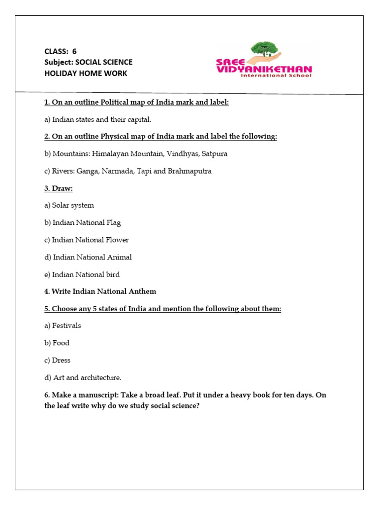 Class 6 Social Science | PDF