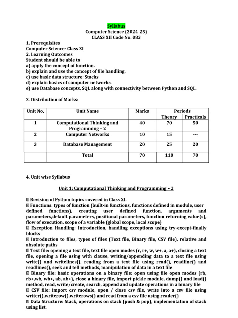 Study Materials | PDF
