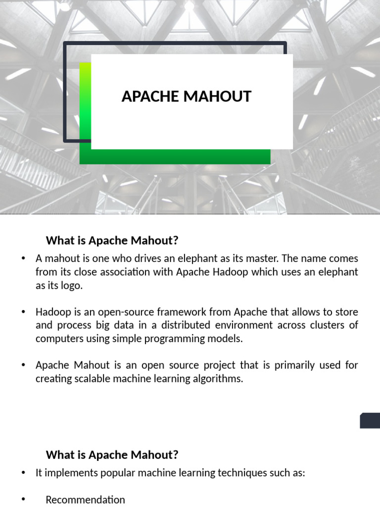 Module 5_Mahout | PDF | Machine Learning | Statistical Classification