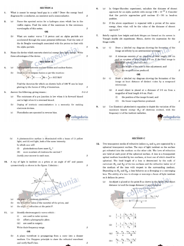 Class 12 Physics | PDF