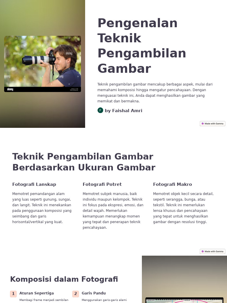Pengenalan Teknik Pengambilan Gambar | PDF