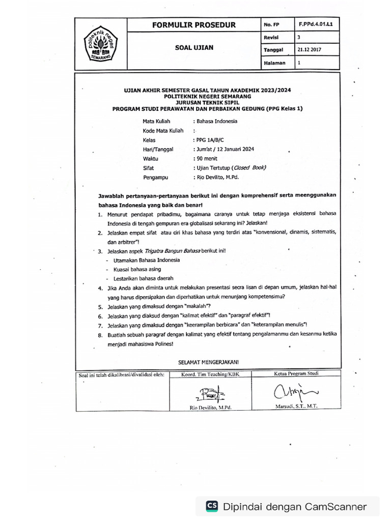 Uas SMT 1 PPG 23-24 | PDF