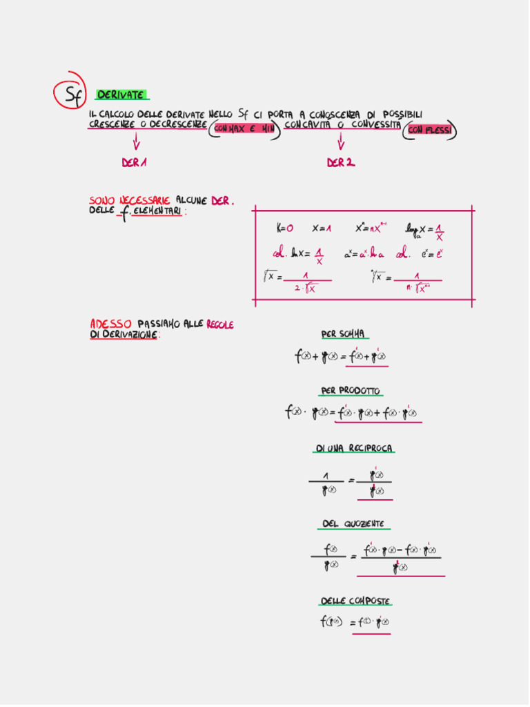 Mat Derivate SF | PDF
