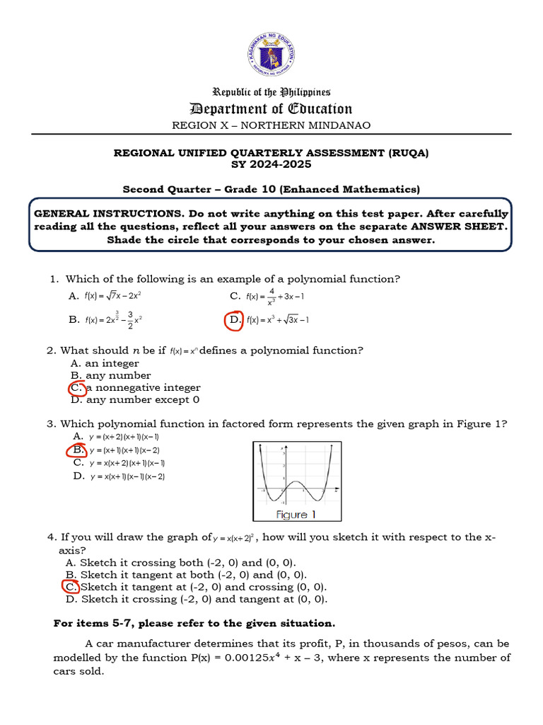 Enhanced Math 10 Q2 Final | PDF | Circle | Angle