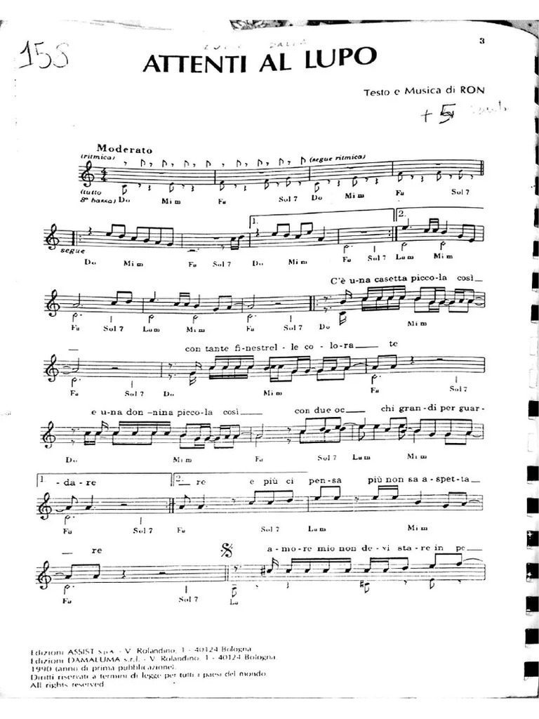 Attenti Al Lupo | PDF