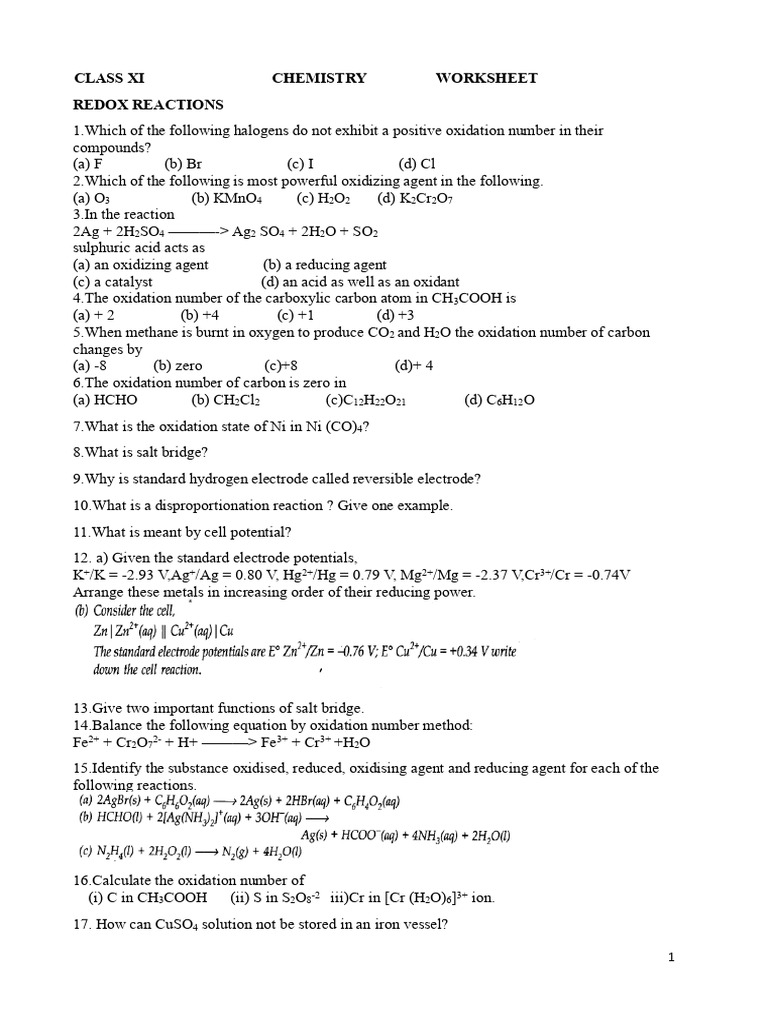 physics | PDF | Redox | Chemical Equilibrium