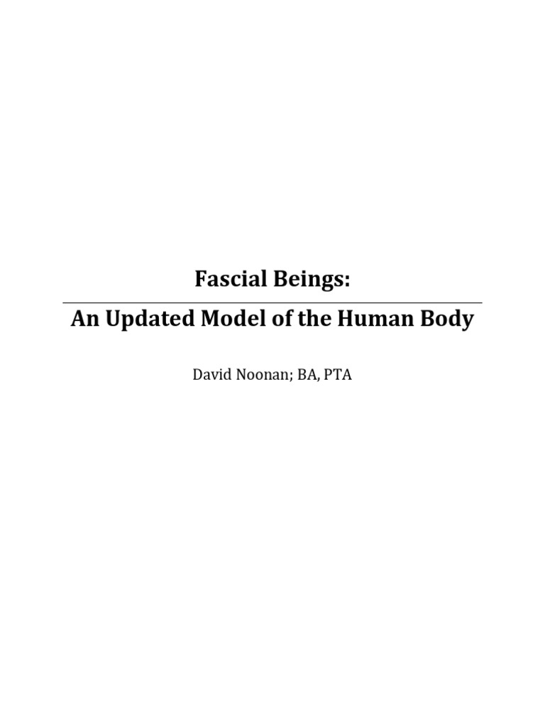Fascial Beings An Updated Model of The Human Body | PDF | Extracellular ...
