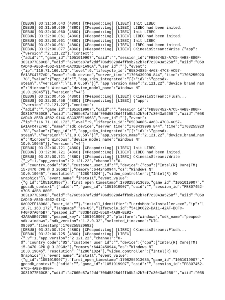 LIBEC Initialization and Event Logs | PDF | Windows Nt | Microsoft Windows